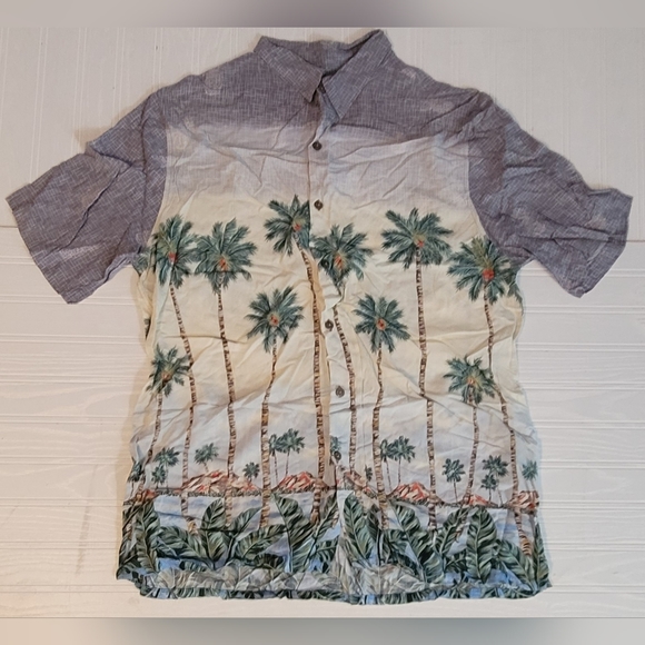 batik bay | Shirts | Batik Bay Mens Womens Palm Trees Green Gray White ...